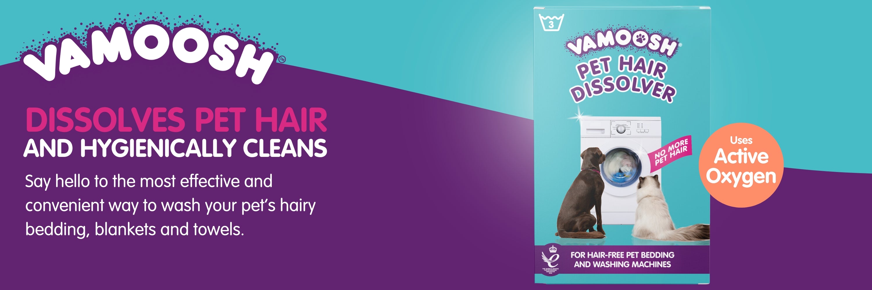 Vamoosh | Pet Hair Dissolver | Washing Machine Cleaner | Dishwasher