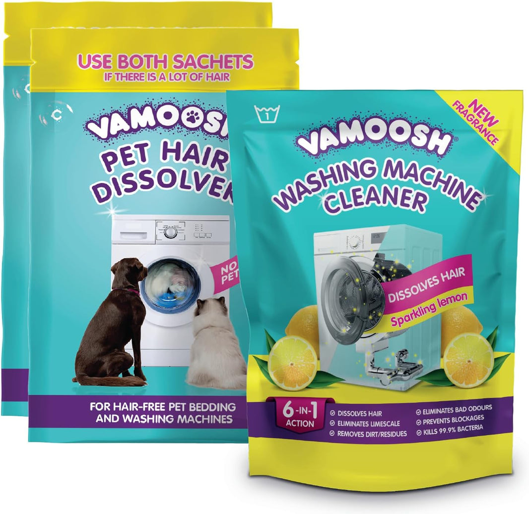 Vamoosh | Pet Hair Dissolver | Washing Machine Cleaner | Dishwasher