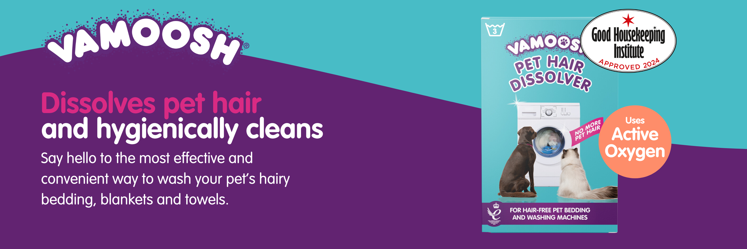 Vamoosh | Pet Hair Dissolver | Washing Machine Cleaner | Dishwasher